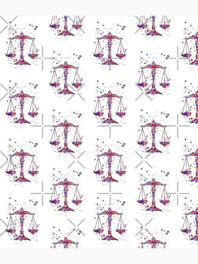 Scale of justice, scale of justice print, watercolor scale of justice ...