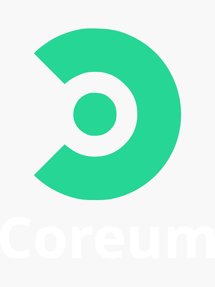 "Coreum CORE" Sticker for Sale by PopFoxT-shirts | Redbubble