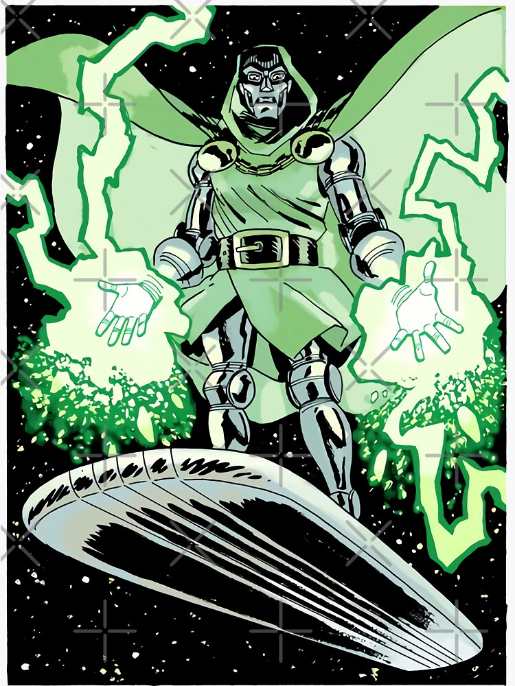"Doctor Doom" Sticker by Shariko | Redbubble