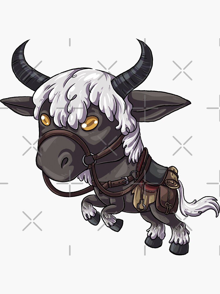 "Torrent, the spectral steed" Sticker by valkayaki | Redbubble