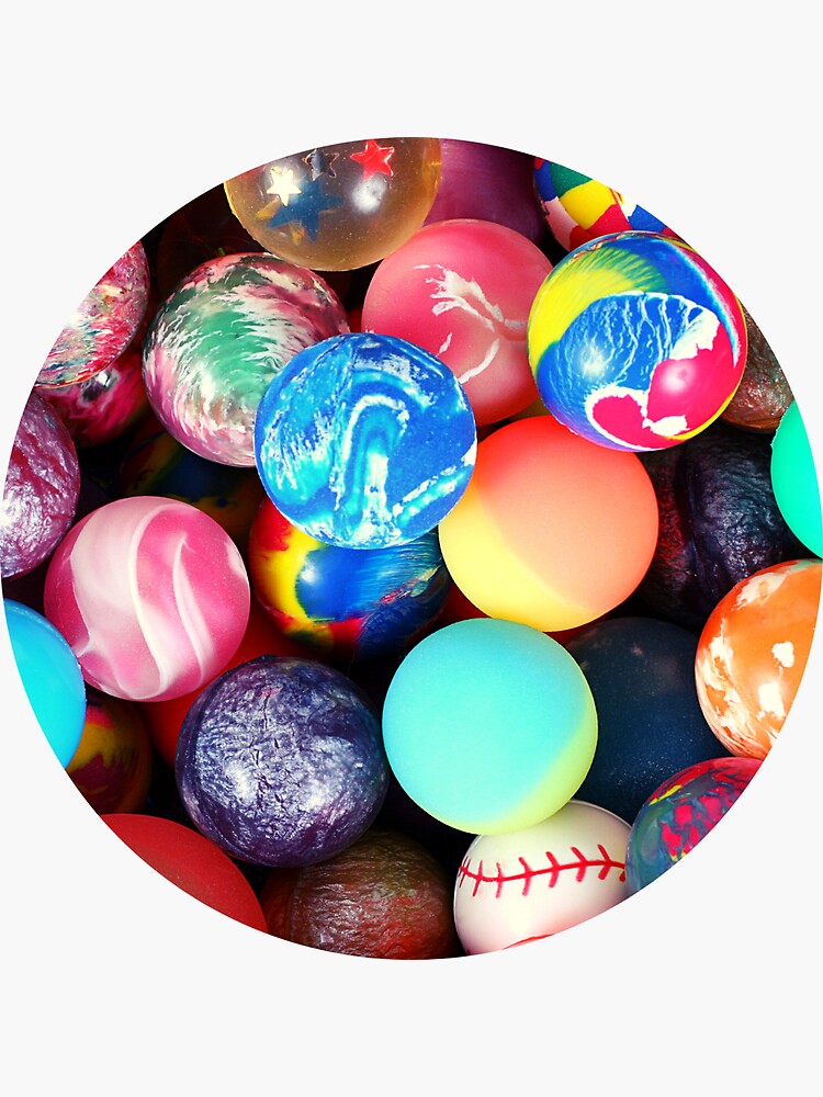 "Super High Bounce Balls retro 90's 2000's prize sticker funny" Sticker ...