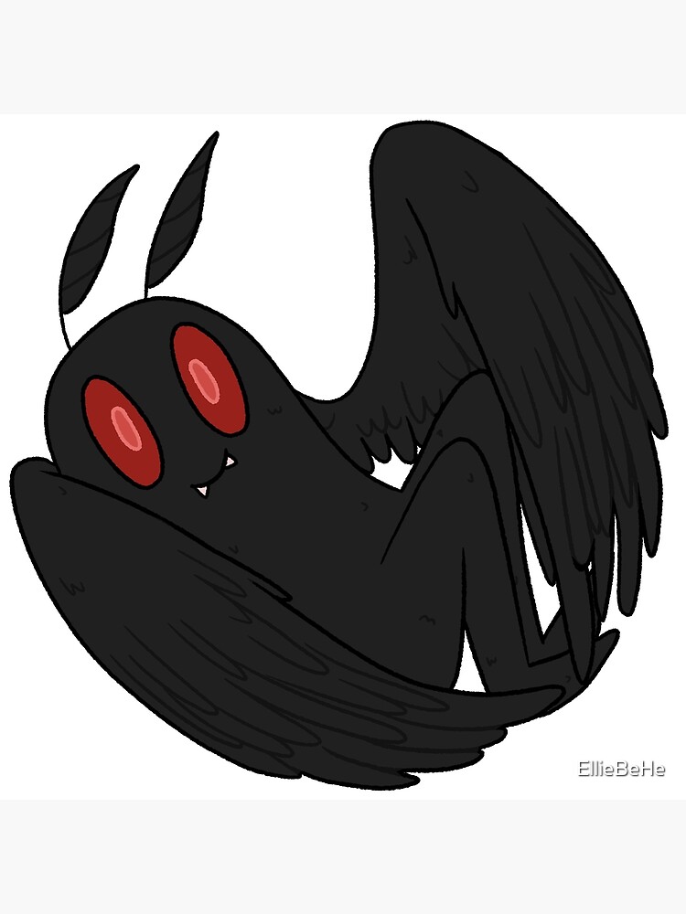"Cute Mothman Cryptid Cartoon" Art Print for Sale by EllieBeHe | Redbubble