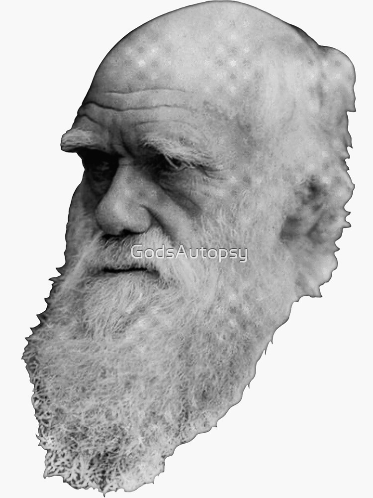 "Darwin Floating Head iv (Top Quality)" Sticker for Sale by GodsAutopsy ...