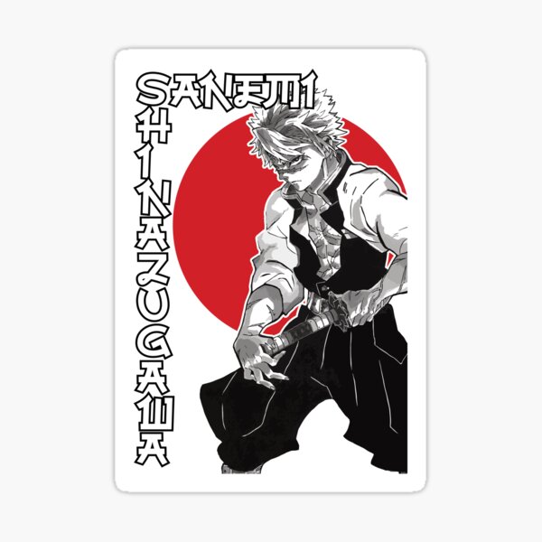 "Sanemi fanart Shinazugawa Sanemi" Sticker by Bambiston | Redbubble