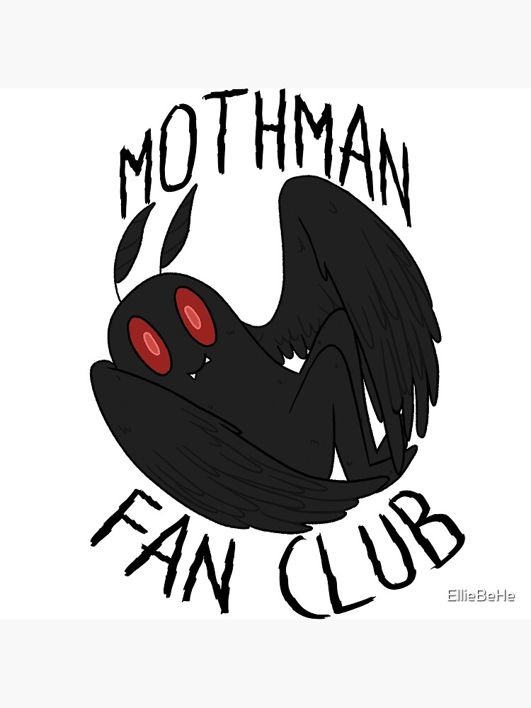 "Cute Mothman Cryptid Fanclub" Poster for Sale by EllieBeHe | Redbubble