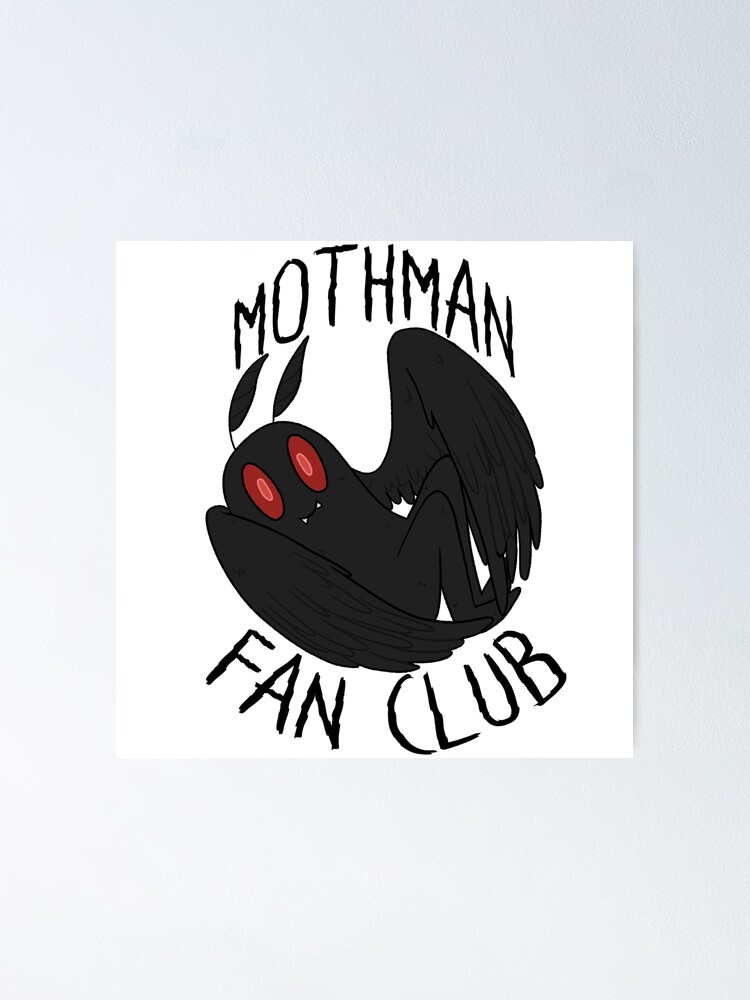 "Cute Mothman Cryptid Fanclub" Poster for Sale by EllieBeHe | Redbubble