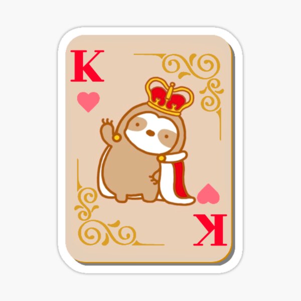 "Easily Distracted By Poker Card Sloth " Sticker by theslothinme ...