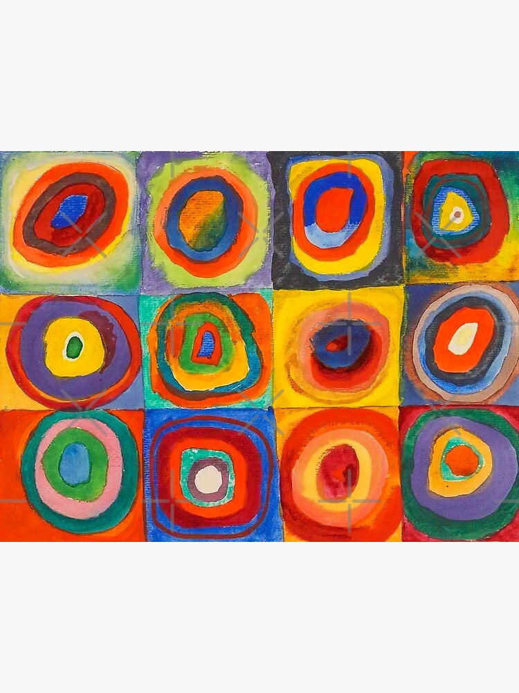 "Wassily Kandinsky Color Study Squares with Concentric Circles ...