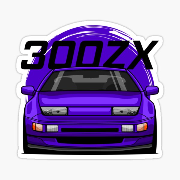 "Purple 300ZX Z32" Sticker for Sale by goldentuners | Redbubble