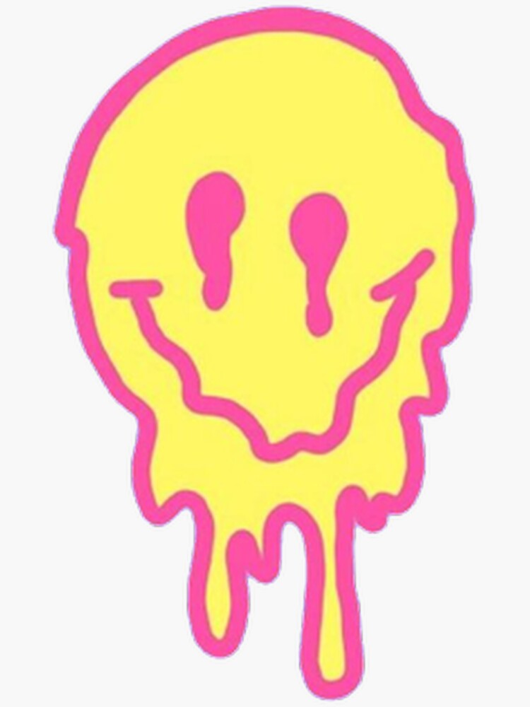 "Edgy smiley face" Sticker for Sale by Linkbymia | Redbubble