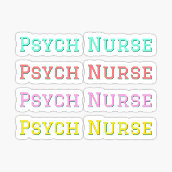 "Psychiatric Nurse" Sticker by SwordScripts | Redbubble