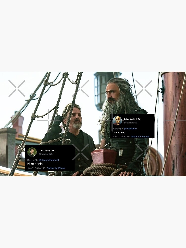 Pegatina «izzy blackbeard meme nuestra bandera significa muerte» de ...