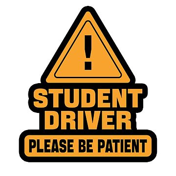 "Student Driver label - Printable" Magnet for Sale by VBNART | Redbubble