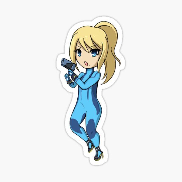 "Zero Suit Samus Sticker" Sticker for Sale by Exekiella | Redbubble