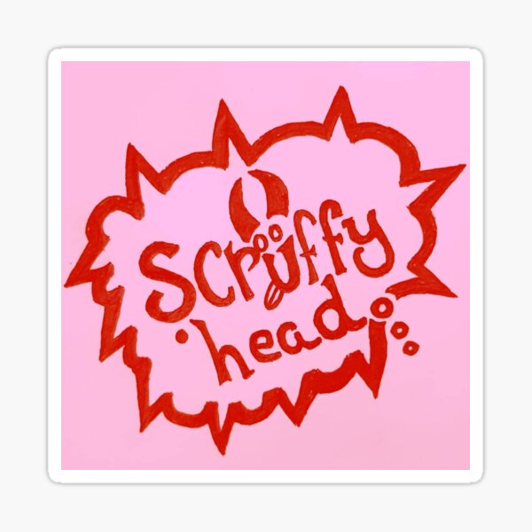 "official scruffy.head logo" Sticker for Sale by scruffy-head | Redbubble
