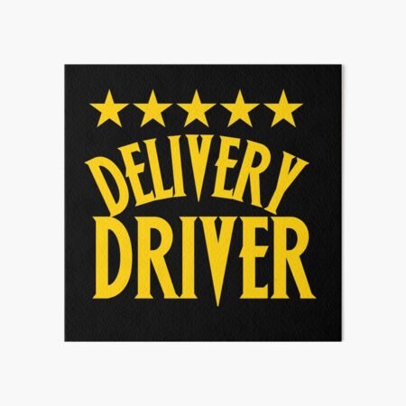 "Five Star Delivery Driver | 5 Star Driver Appreciation Gold Font" Art ...