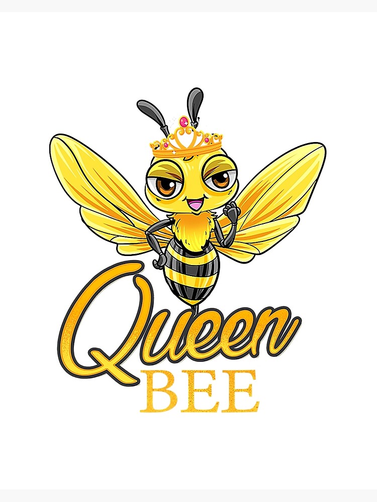 "Queen Bee Crown Women Girls Honey Bee" Art Board Print for Sale by ...