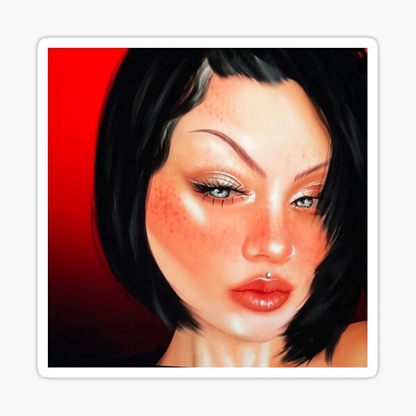 "Sassy Girl" Sticker by NeonMonkey585 | Redbubble