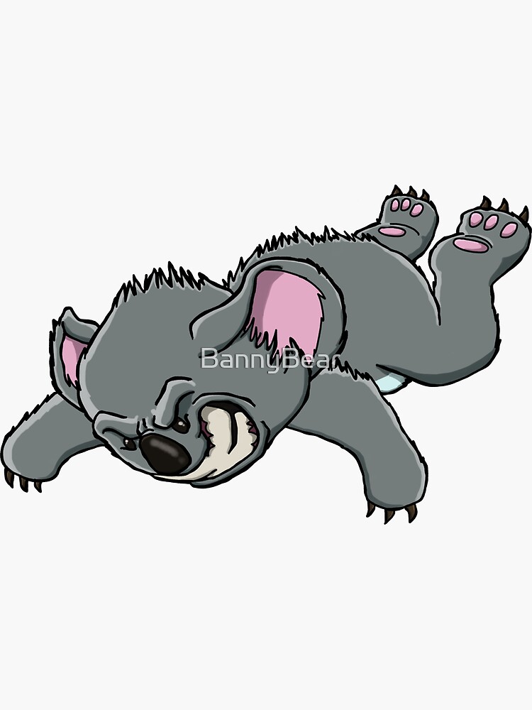 "Drop Bear!" Sticker by BannyBear | Redbubble