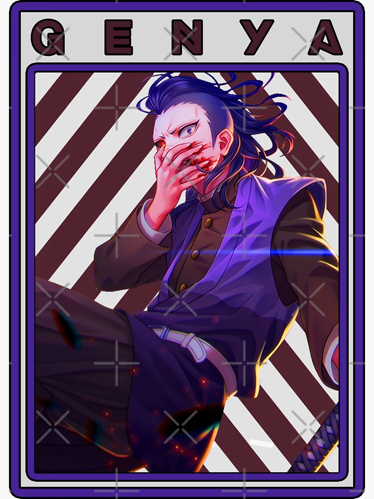 "DEMON SLAYER - GENYA" Sticker by UNCHMUNCH | Redbubble