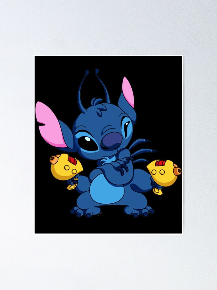 "Stitch With Guns Classic ." Poster for Sale by nylenurimams | Redbubble