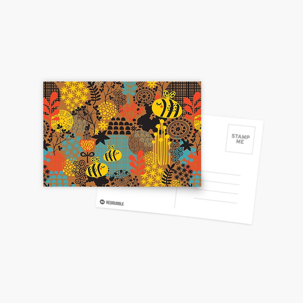 "The bee" Postcard for Sale by panova | Redbubble