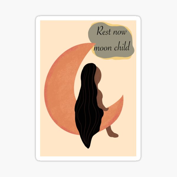 "Moon child " Sticker by Peeps-13 | Redbubble