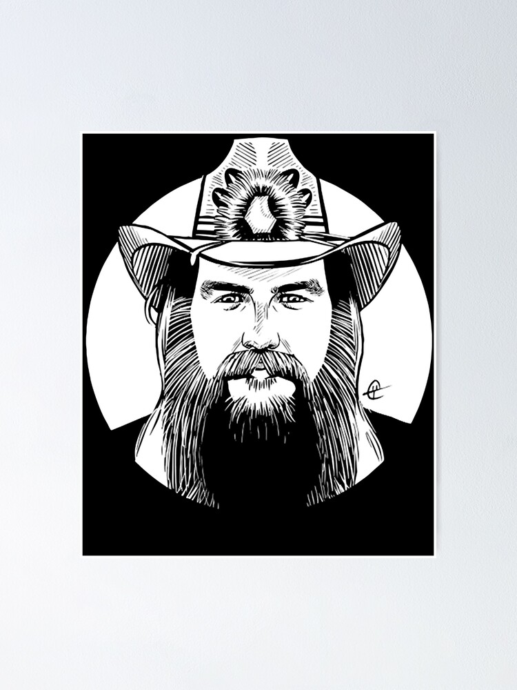 "Birthday Gift Chris Stapleton Retro Wave" Poster by Ninfaserianni ...