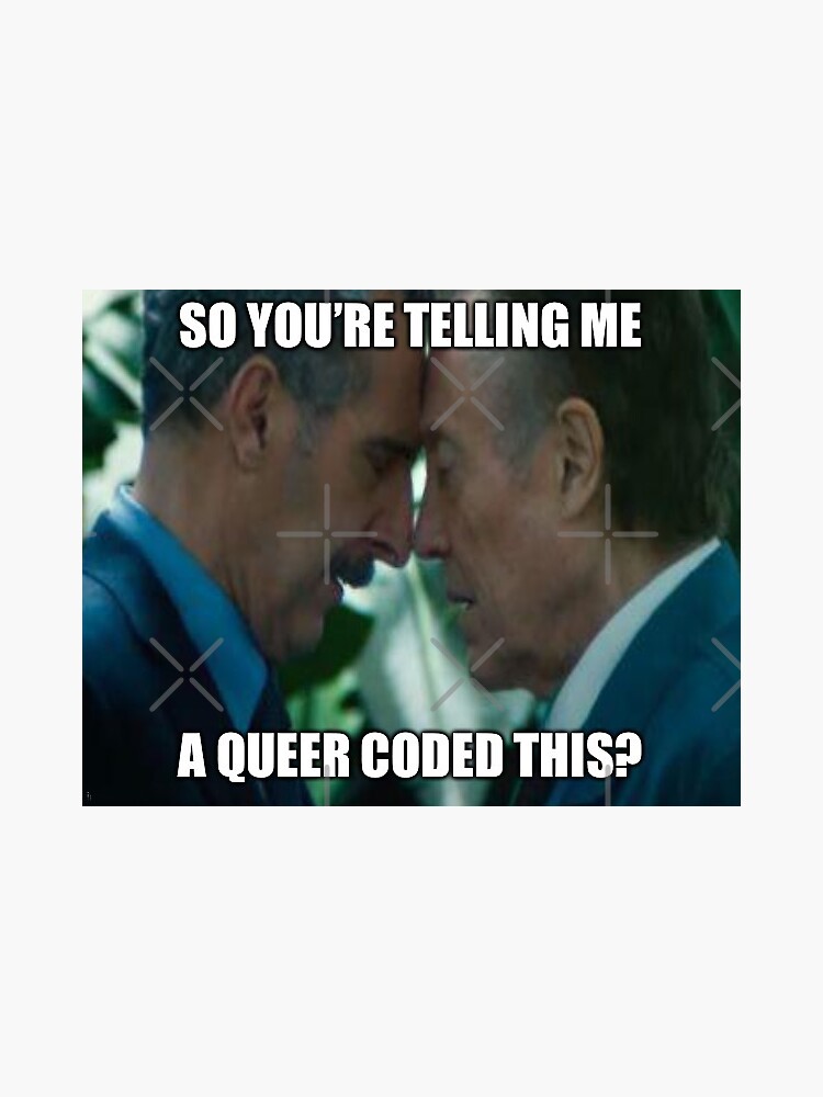 "bert and irving severance meme" Sticker by crehar | Redbubble