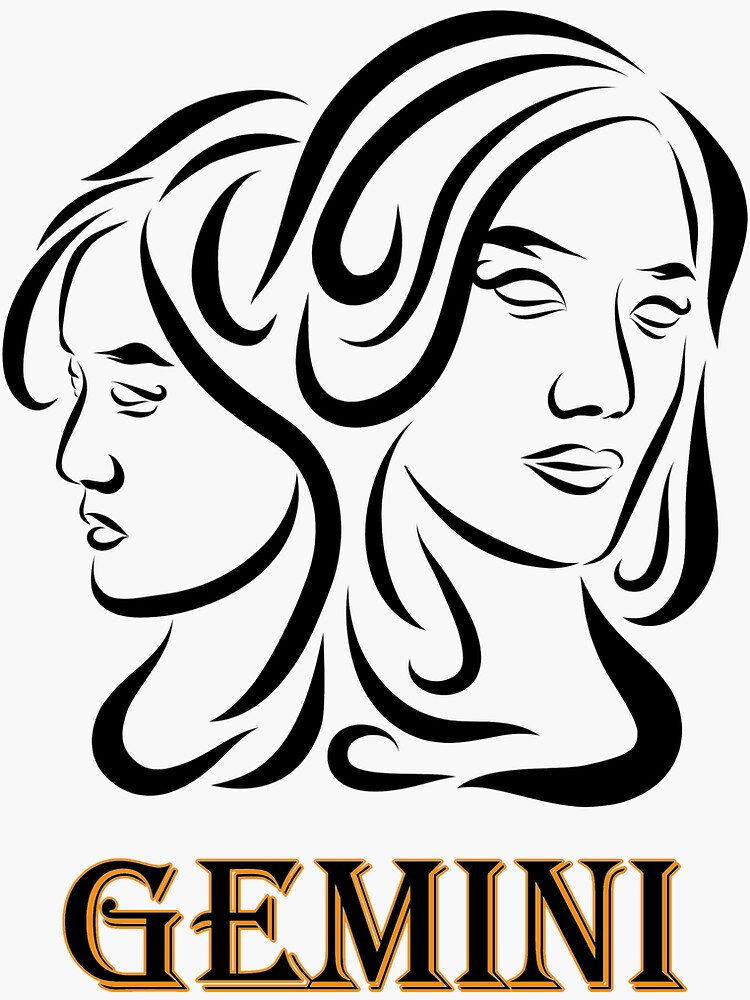 "Gemini Zodiac | Gemini Star Sign" Sticker by dbonz | Redbubble