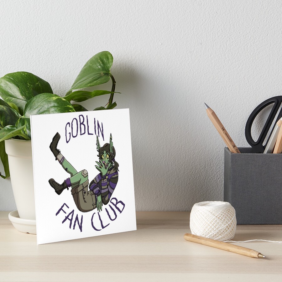 "Goblin Girl Fan Club Cartoon" Art Board Print by EllieBeHe | Redbubble
