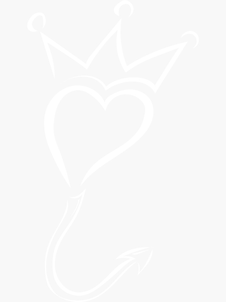 "Devil's heart with crown" Sticker by maassenware | Redbubble