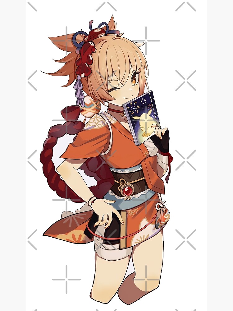 "Cute Yoimiya Genshin Impact" Poster by areona43 | Redbubble