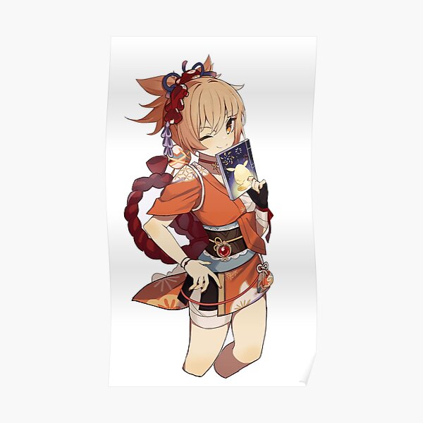 "Cute Yoimiya Genshin Impact" Poster by areona43 | Redbubble