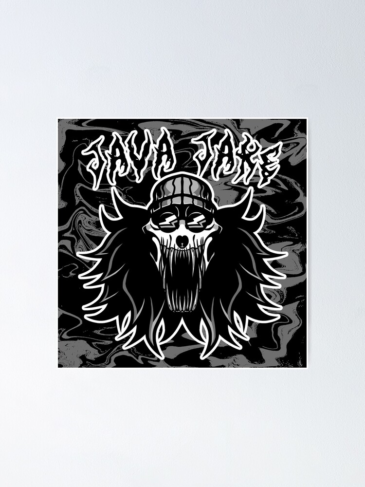 Póster «Logotipo de Java Jake (escala de grises)» de JavaWolfDesign ...