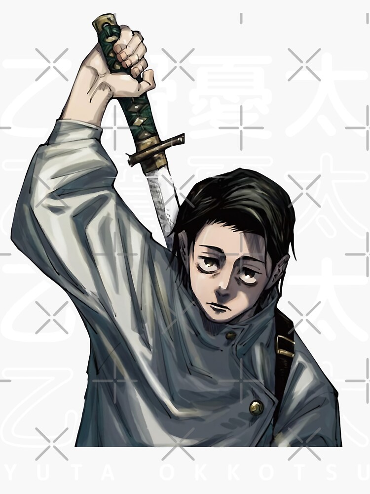 Pegatina «Energía adaptativa Maldito viejo amigo Okkotsu Yuta - Jujutsu ...