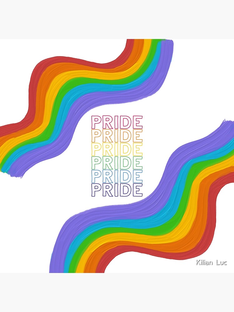 "Pride artwork with rainbow colors" Poster for Sale by KilianLuc ...