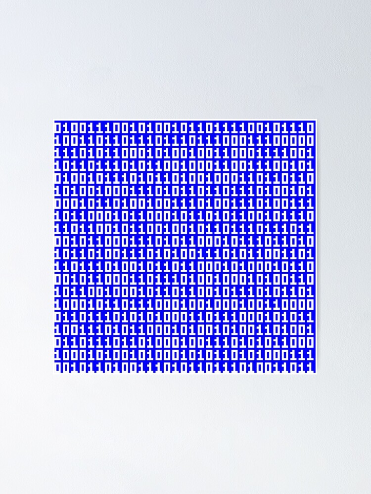 "Binary code" Poster by Escarpatte | Redbubble