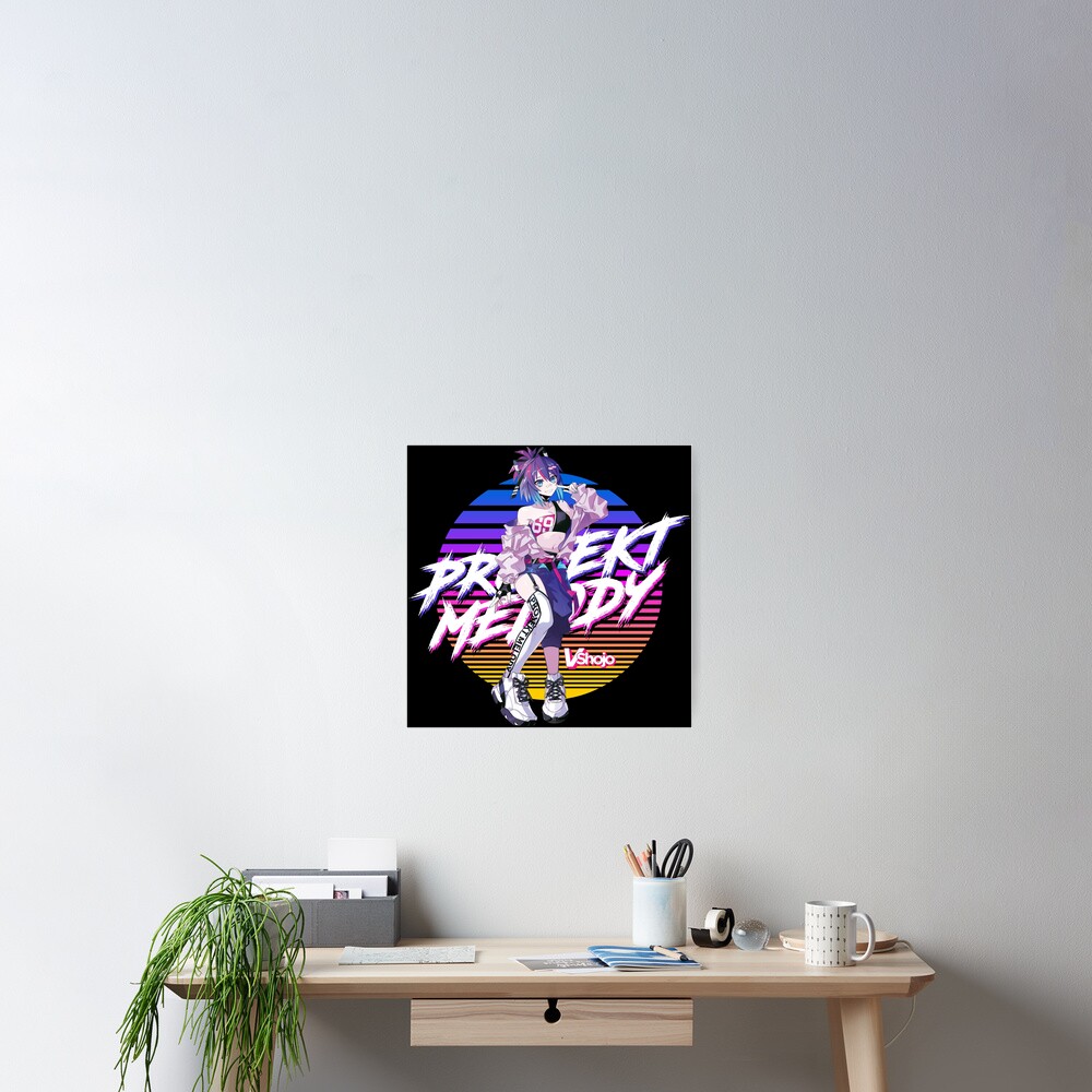 "PROJEKT MELODY - VSHOJO MERCH" Poster by PasqualeFunk | Redbubble