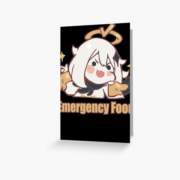 "Paimon Genshin Impact Emergency Impact" Greeting Card by RichardDye ...