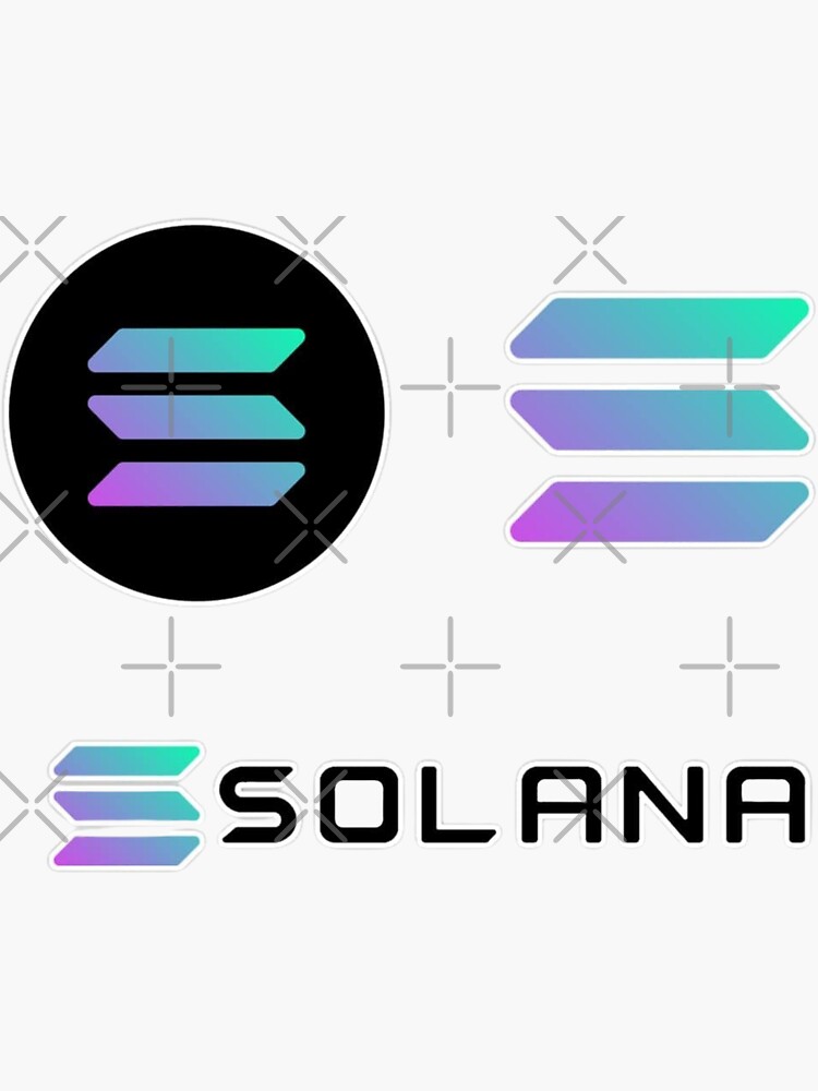 "Solana cryptocurrency Solana SOL" Sticker by CRYPTO-CORNER | Redbubble