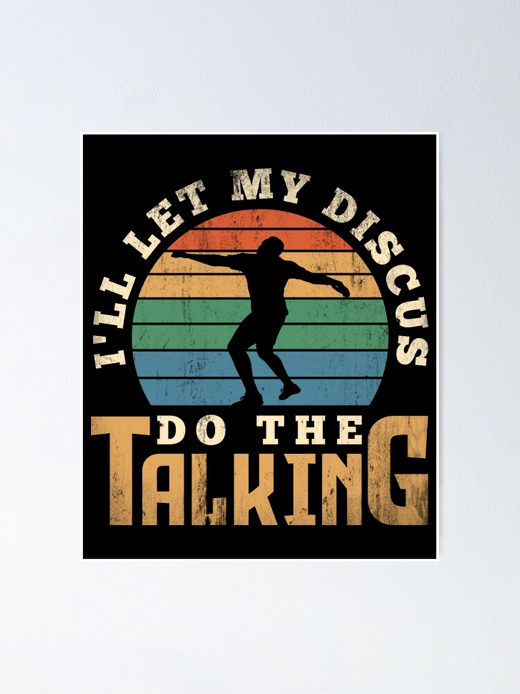 "Discus Throwing Discus Thrower Track and Field Quote - Discus" Poster ...