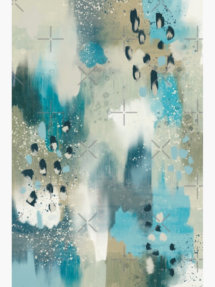 "Abstract blue-beige painting " Poster for Sale by vianahline | Redbubble