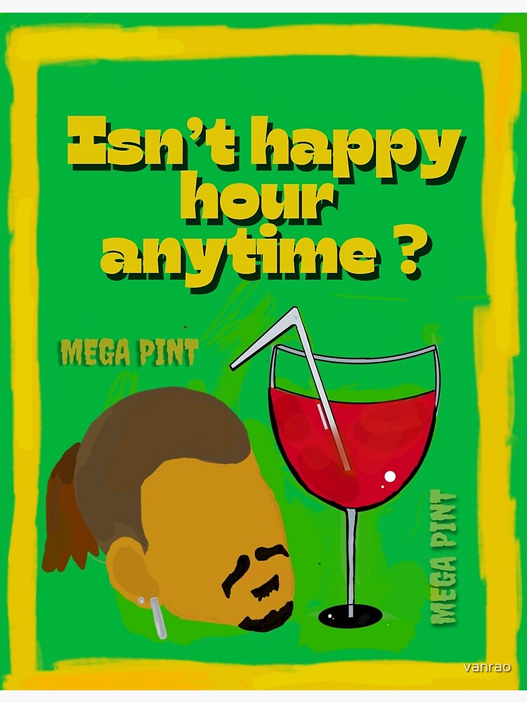 "Johnny Depp „Ist nicht jederzeit Happy Hour?“ Mega-Pint-Meme" Poster ...