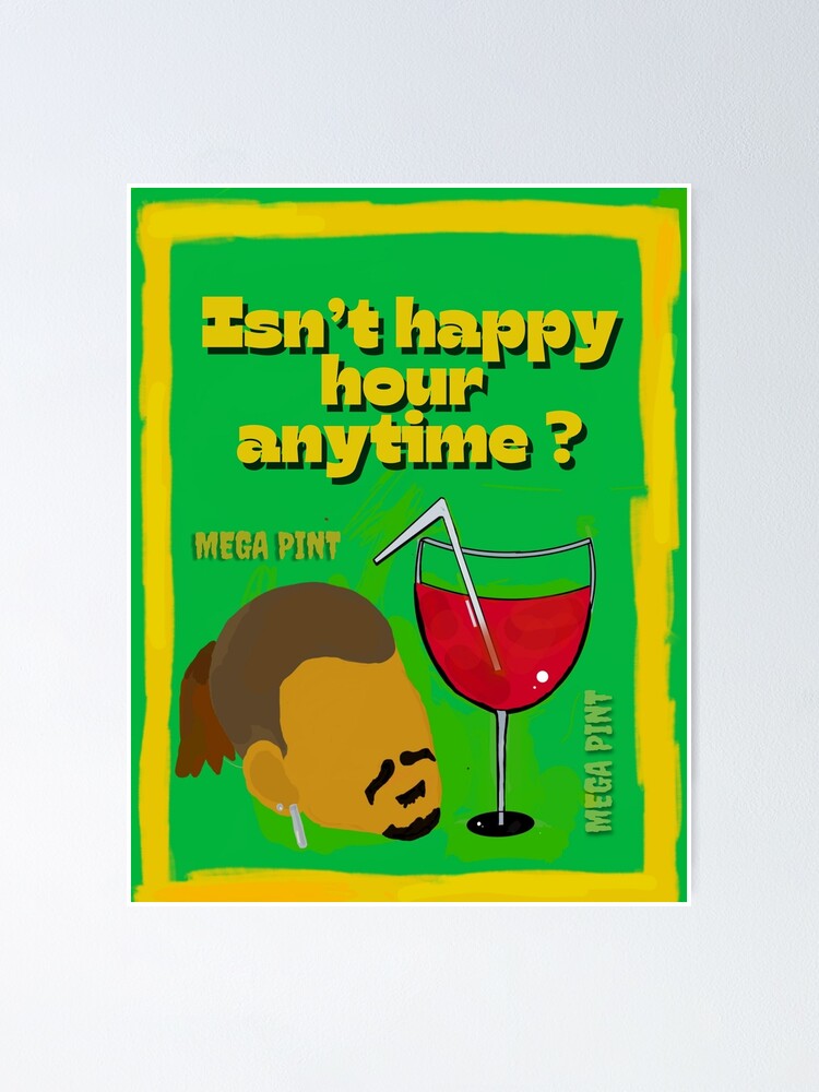 "Johnny Depp „Ist nicht jederzeit Happy Hour?“ Mega-Pint-Meme" Poster ...