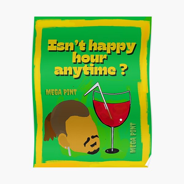 "Johnny Depp „Ist nicht jederzeit Happy Hour?“ Mega-Pint-Meme" Poster ...