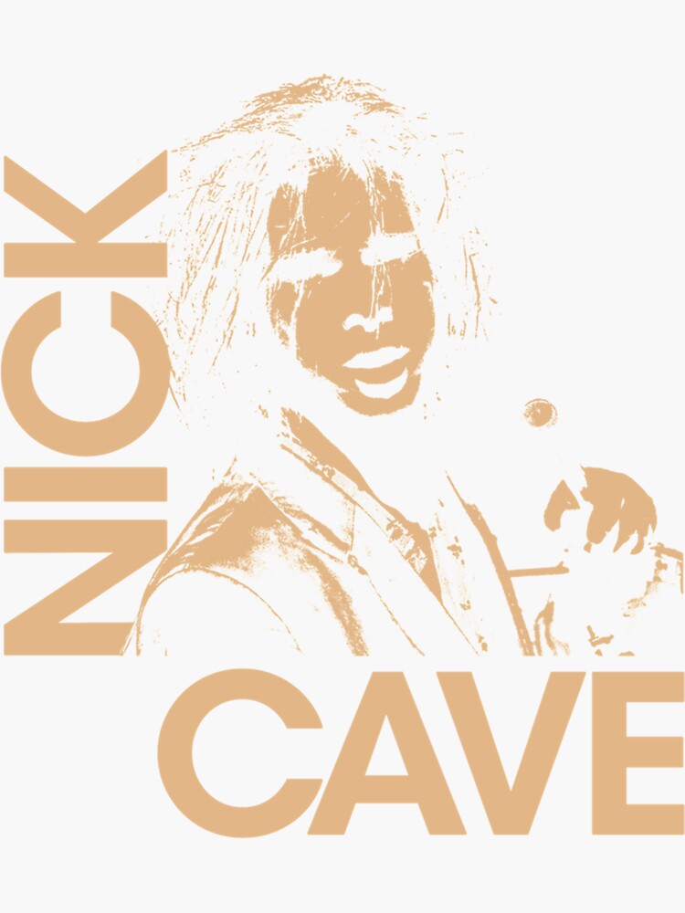 "Nick Cave" Sticker by Chancefc847e | Redbubble