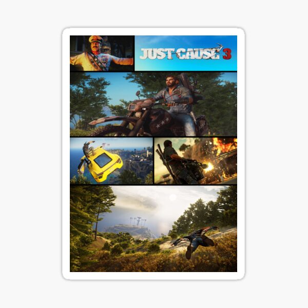 "Just Cause 3 - Poster" Sticker by -Blaze- | Redbubble