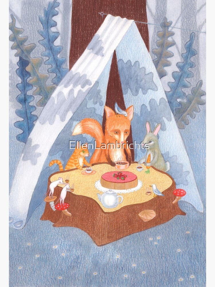 "woodland animal round the picnic table" Photographic Print by ...
