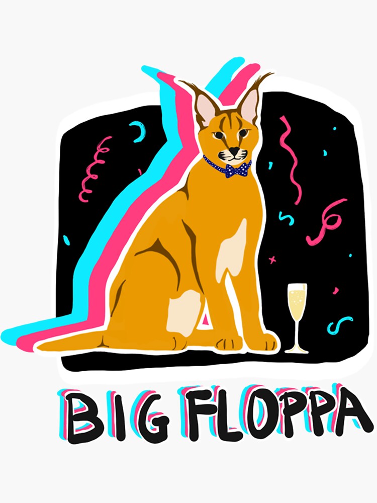 "Big Floppa (4)" Sticker by SnazzyStockssds | Redbubble